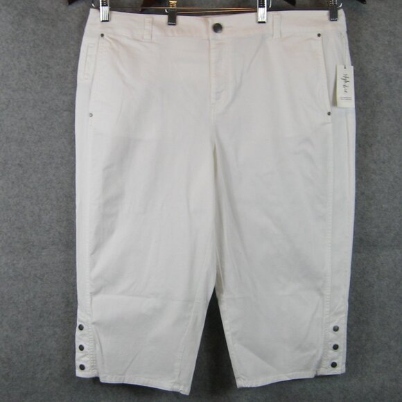 Style & Co. | Pants & Jumpsuits | Style Co Capri Pants Snap Hem Detail ...